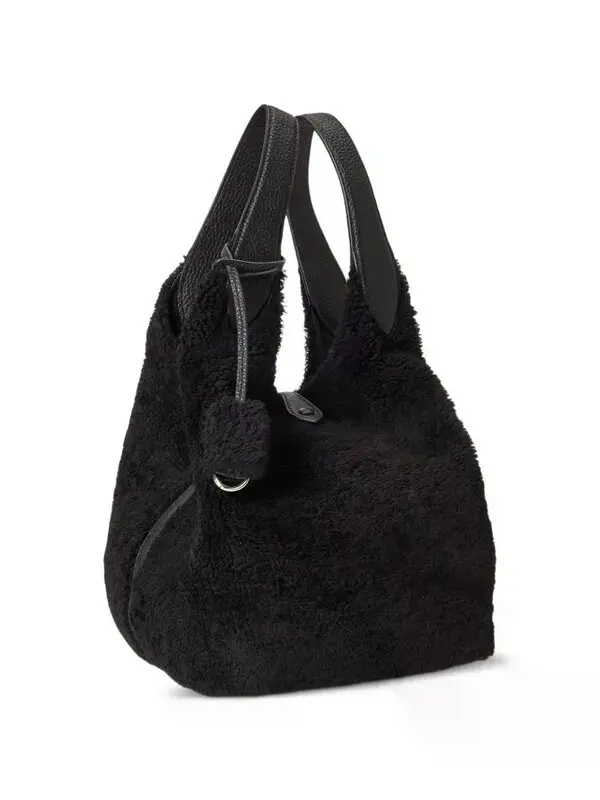 Polo Ralph Lauren Shearling Leather Tote Bag