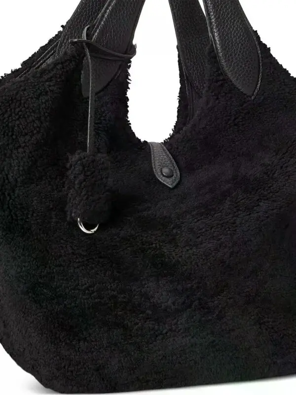 Polo Ralph Lauren Shearling Leather Tote Bag