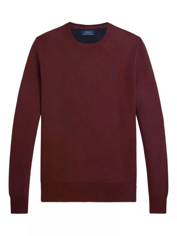 Polo Ralph Lauren Embroidered Logo Sweater - Red