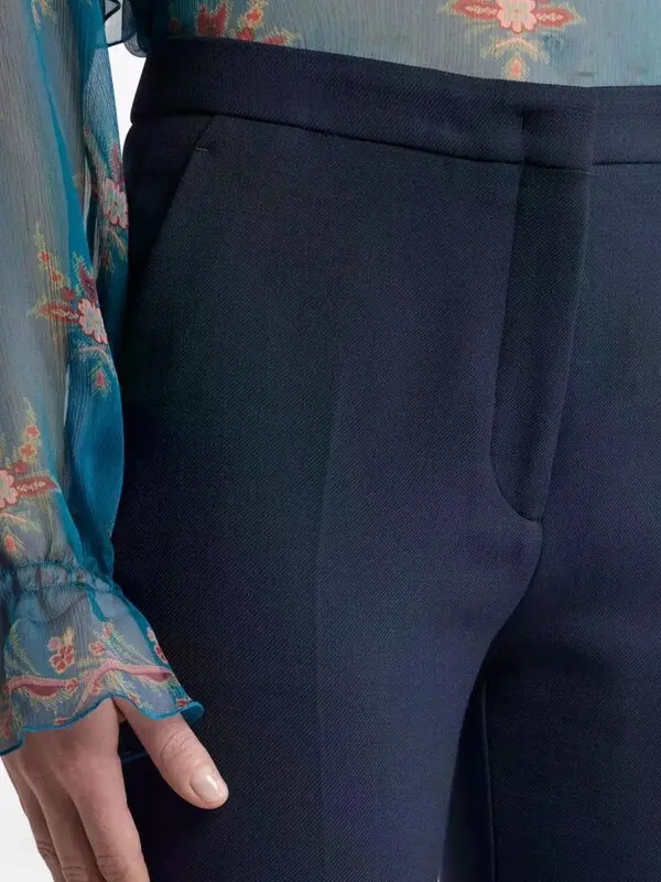 Etro Flared Tricotine Trousers