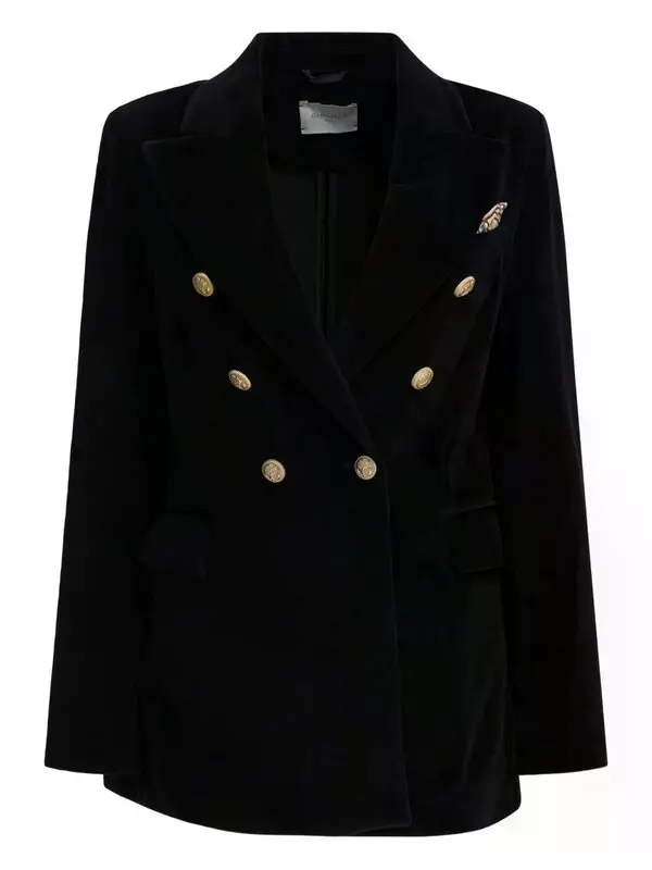 CIRCOLO 1901 Double-breasted Velvet Blazer