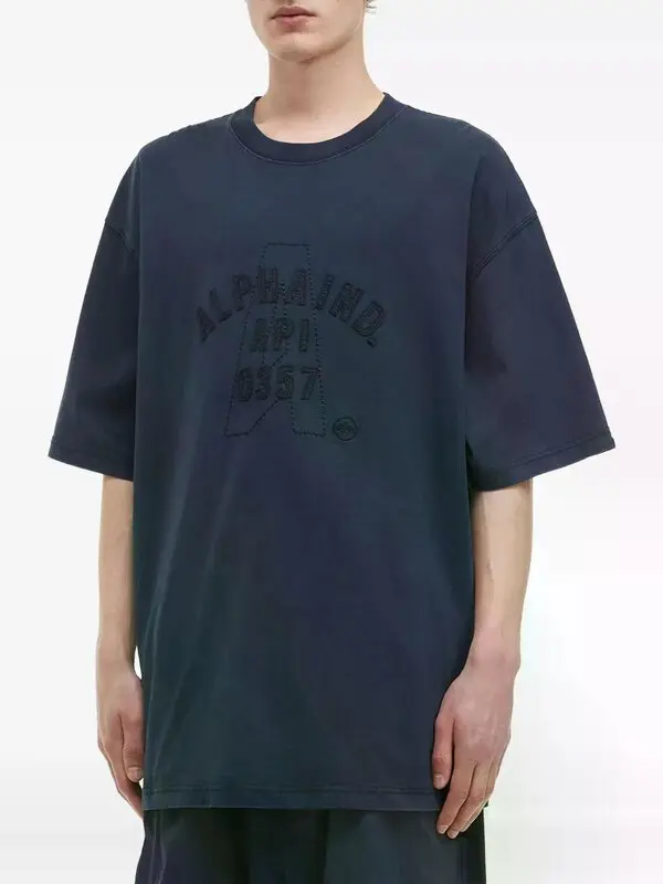Alpha Industries Embroidered-logo Cotton T-shirt