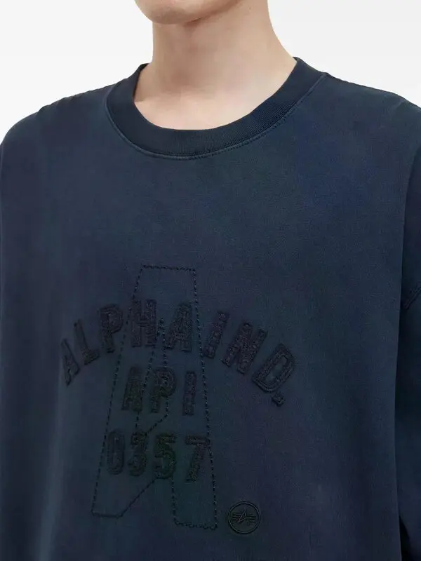 Alpha Industries Embroidered-logo Cotton T-shirt