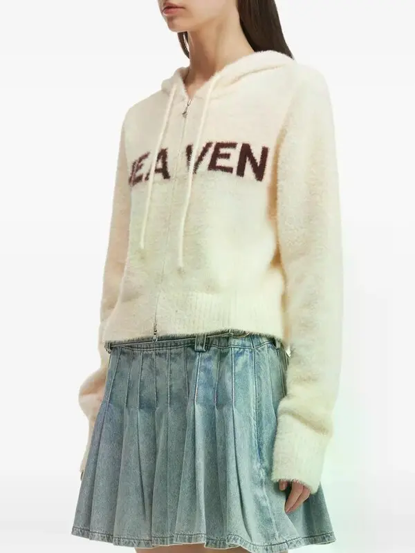 B+AB Zip-up Hoodie With Drawstring Hood