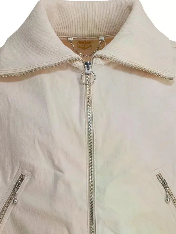 Kapital Zip-front Jacket With Ribbed Cuffs