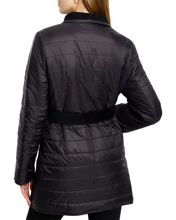 NIC+ZOE Reversible Quilted Coat - Black Onyx