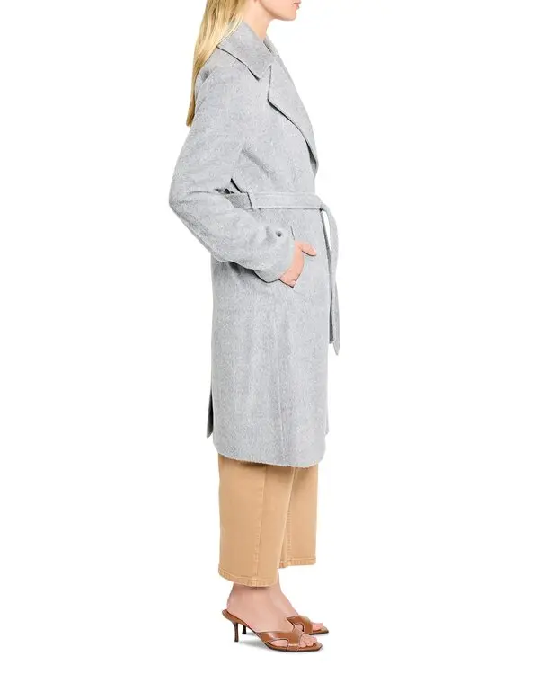 NIC+ZOE Belted Wrap Coat - Light Grey