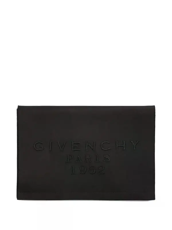 Givenchy Paris 1952 Embroidered Satin Clutch
