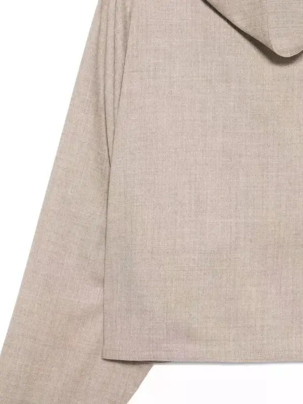 Dusan Cowl-neck Boxy Top - Neutrals