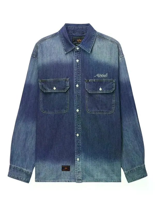 Alpha Industries Ombre-effect Denim Shirt