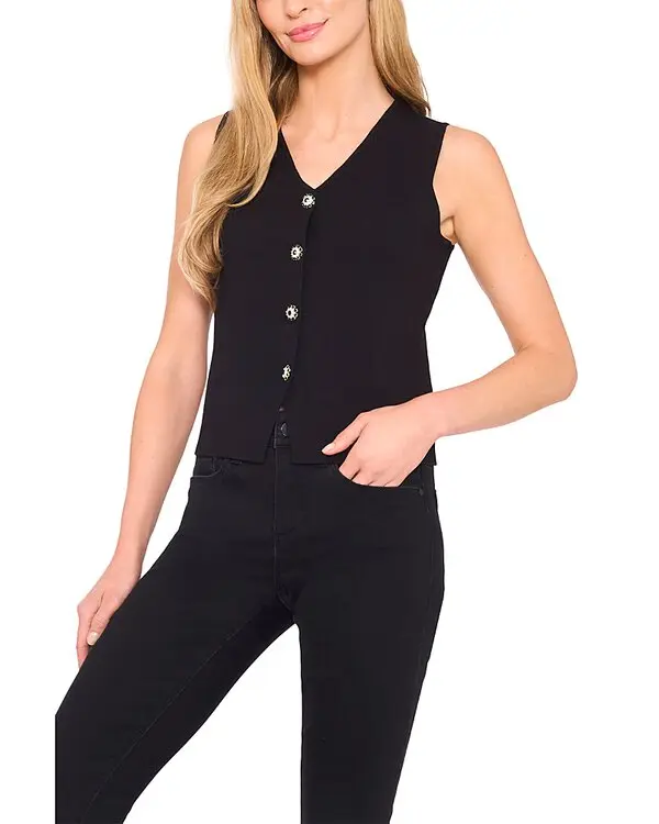 CECE DUPRAZ Jewel Button Vest