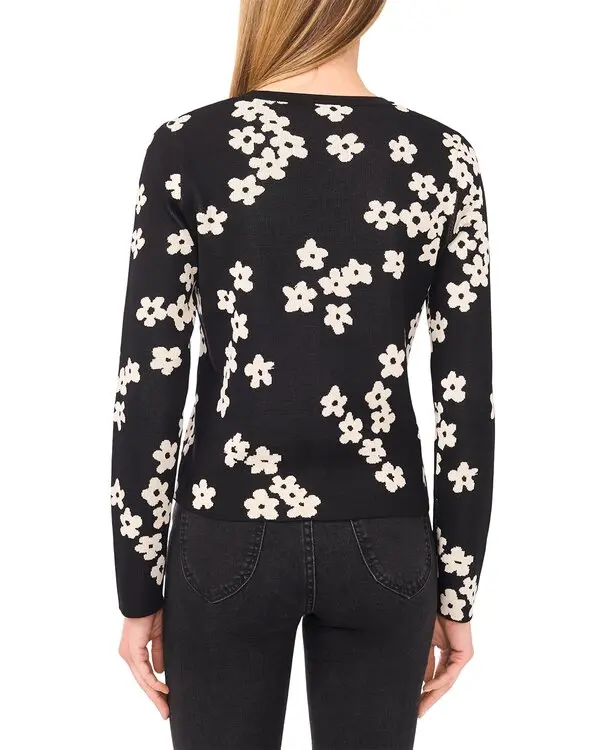 CECE DUPRAZ Flower Jacquard Cardigan