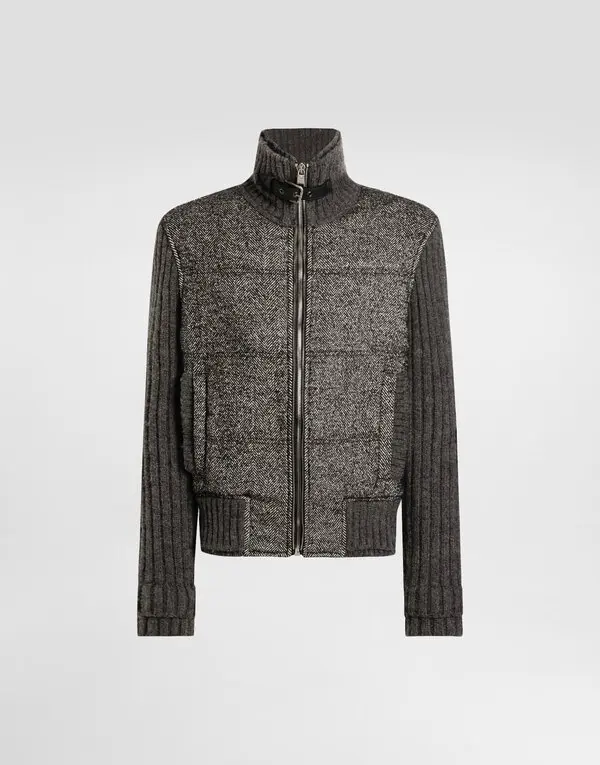 Dolce & Gabbana Knitted Houndstooth Jacket