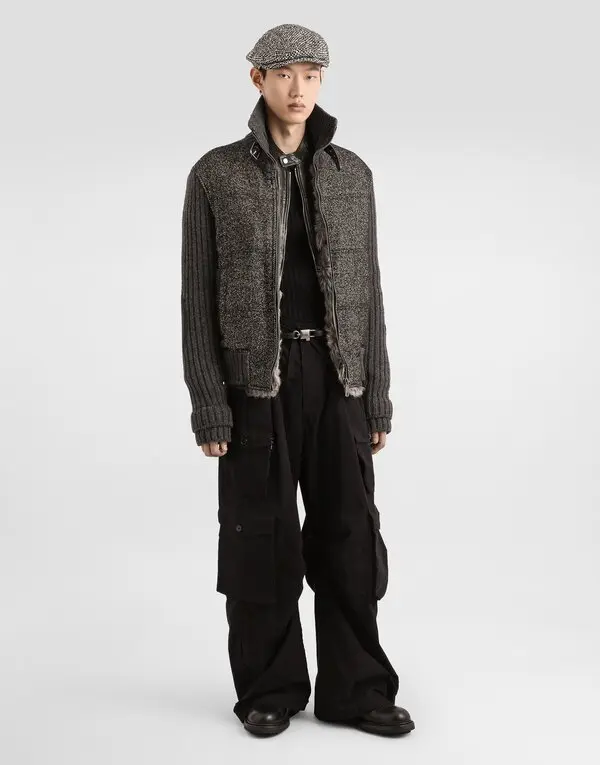 Dolce & Gabbana Knitted Houndstooth Jacket