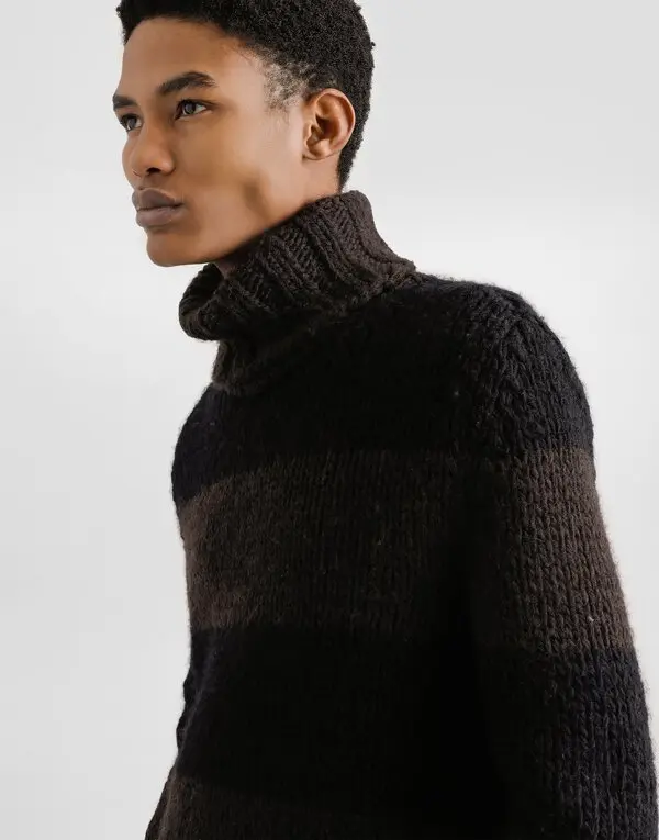 Dolce & Gabbana Wool Blend Turtleneck Pullover - Multicolor