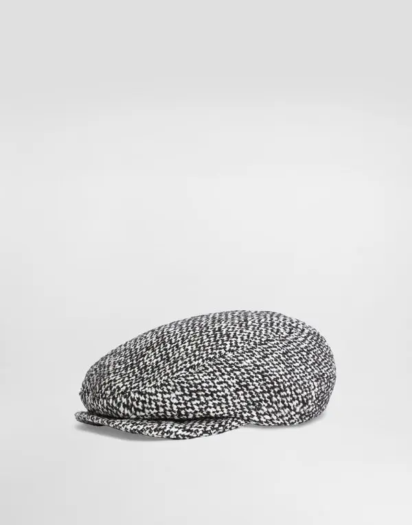 Dolce & Gabbana Dotted Wool Blend Flat Cap - Multicolor