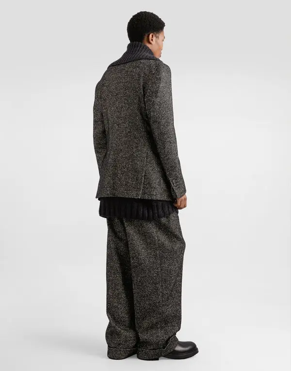Dolce & Gabbana Wool Chevron Trousers