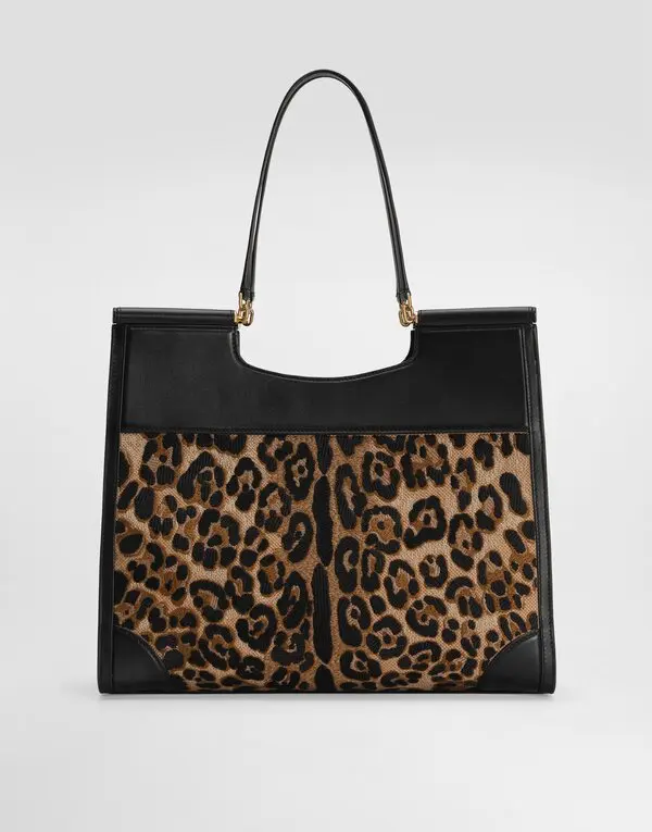Dolce & Gabbana Sicily Large Shopping Bag With Embroidery