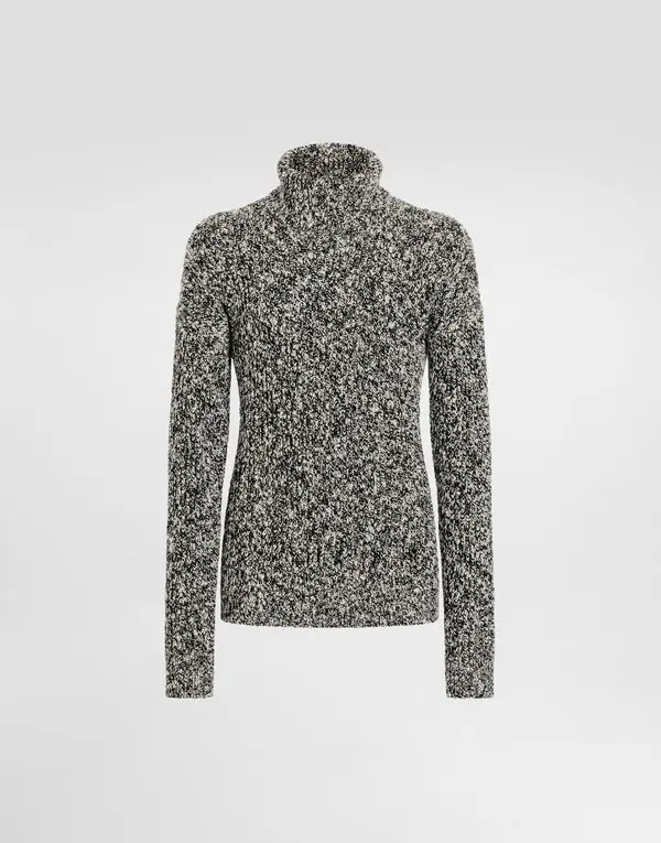 Dolce & Gabbana Wool Blend Turtleneck Pullover - Multicolor