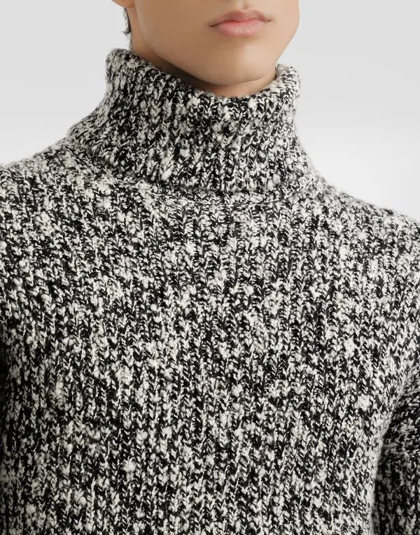 Dolce & Gabbana Wool Blend Turtleneck Pullover - Multicolor