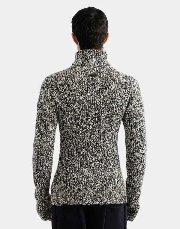 Dolce & Gabbana Wool Blend Turtleneck Pullover - Multicolor