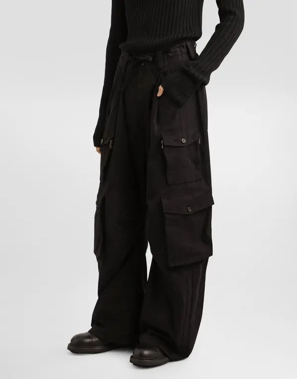 Dolce & Gabbana Faille Cargo Trousers