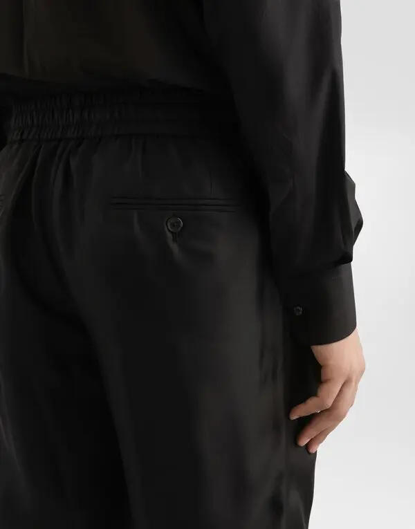 Dolce & Gabbana Silk Twill Jogging Trousers