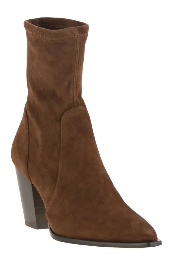 STUART WEITZMAN Jolene Suede Ankle Boots