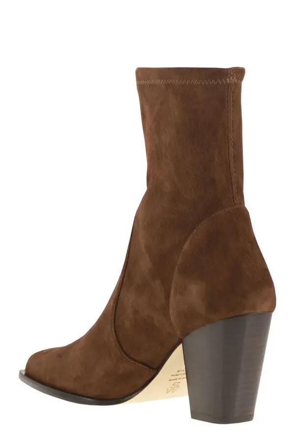 STUART WEITZMAN Jolene Suede Ankle Boots