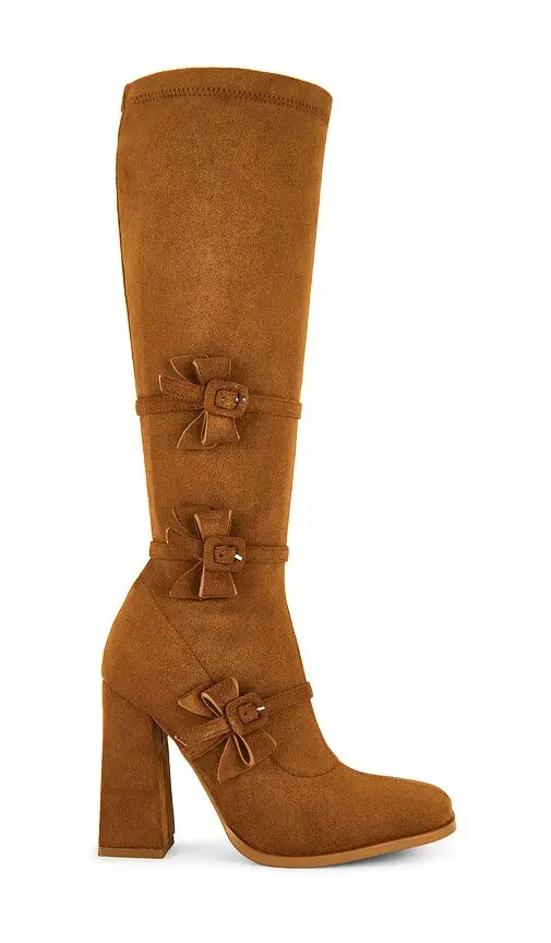 ZEMETA Bow Suede Boots