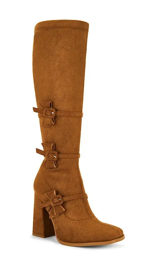 ZEMETA Bow Suede Boots