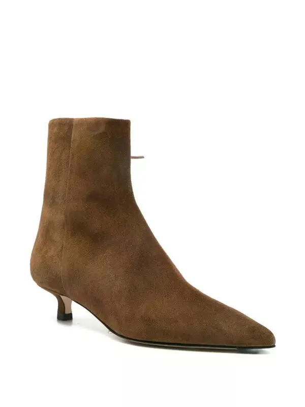 AeydĒ Pointed-toe Kitten-heel Boots