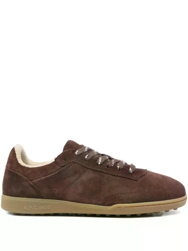 A.p.c. Suede Lace-up Sneakers - Brown