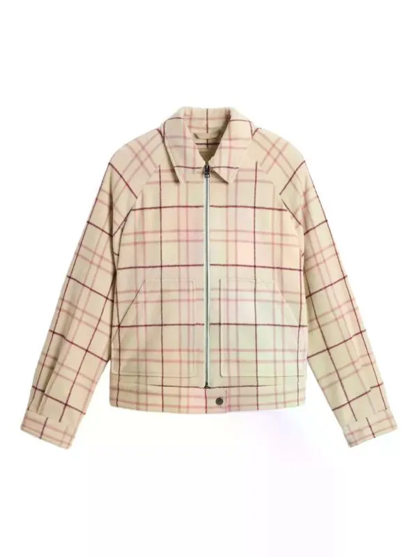 Woolrich Checked Zip-front Top