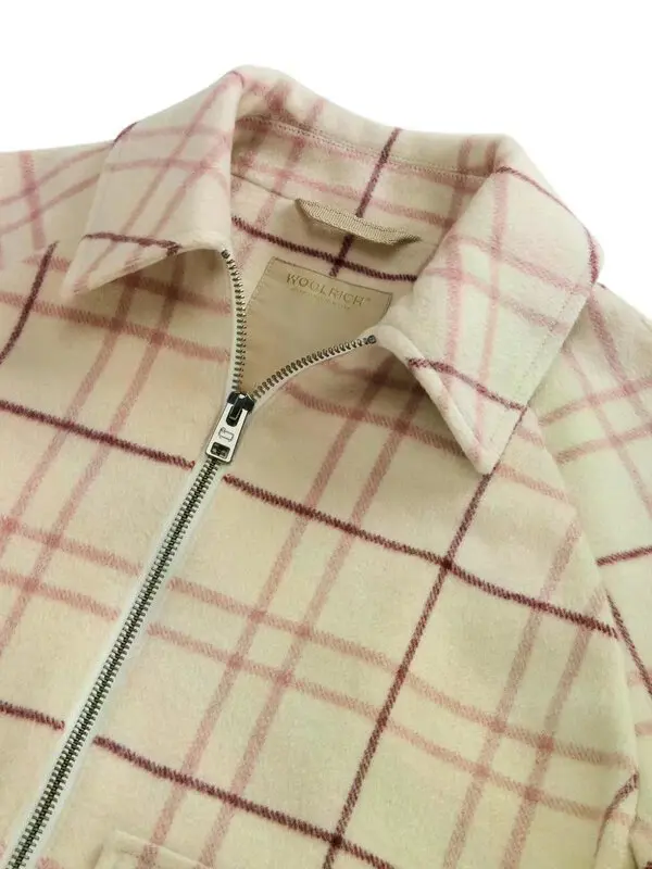 Woolrich Checked Zip-front Top