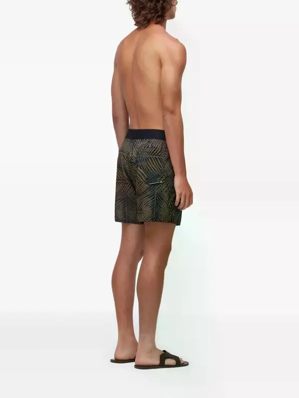 OSKLEN Palm-tree Print Swim Shorts