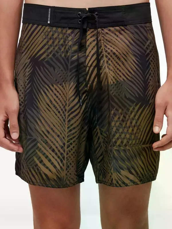 OSKLEN Palm-tree Print Swim Shorts