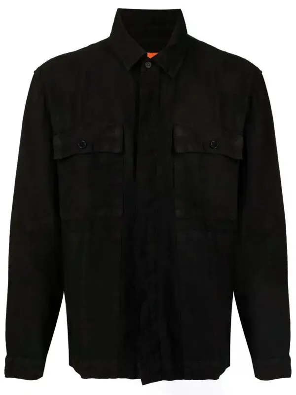OSKLEN Logo-patch Cotton Shirt