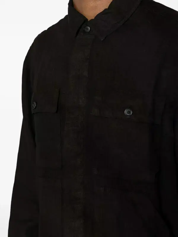 OSKLEN Logo-patch Cotton Shirt