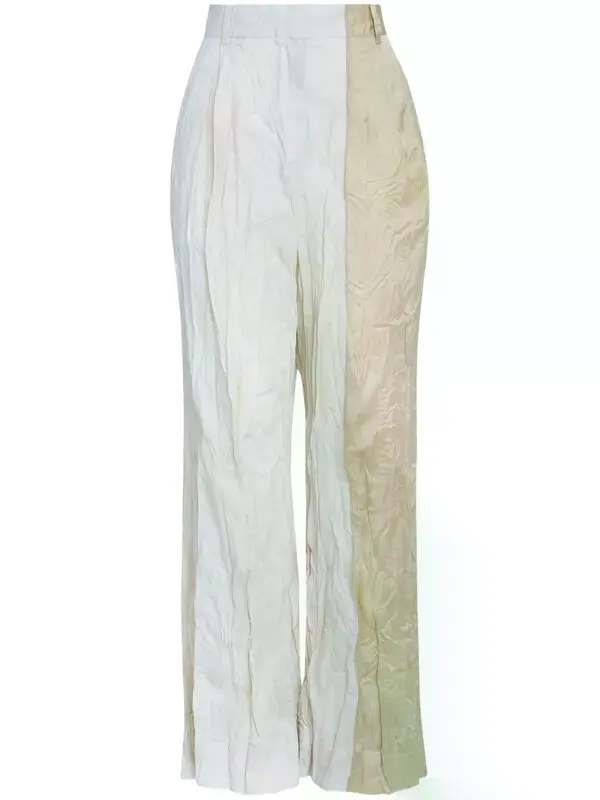 OSKLEN Crinkled Straight Leg Trousers