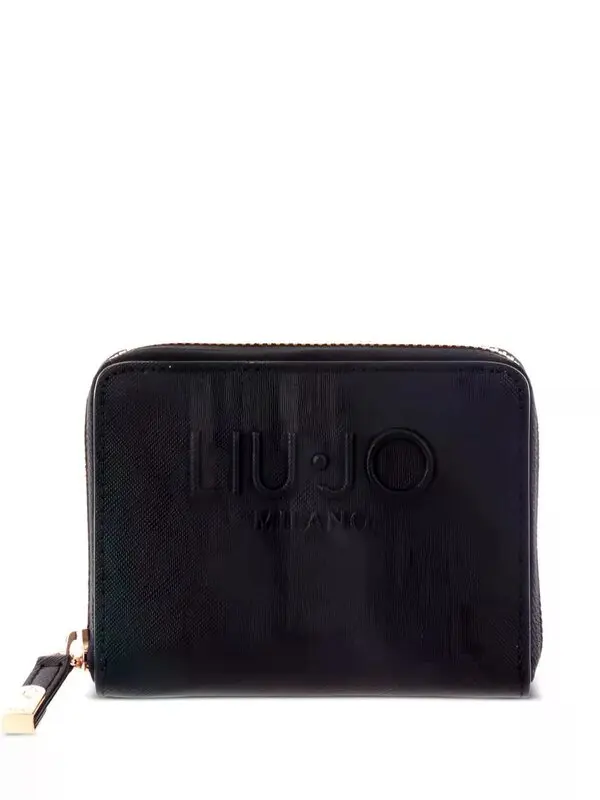 Liu Jo Logo-plaque Zip-around Purse - Black