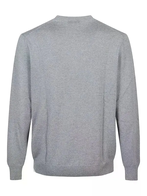 FAY Crew-neck Wool Sweater - Grey