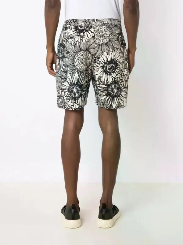 OSKLEN Sunflower Print Cargo Shorts