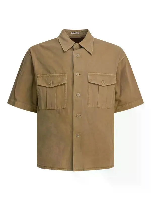 Auralee Double-pocket Cotton Shirt
