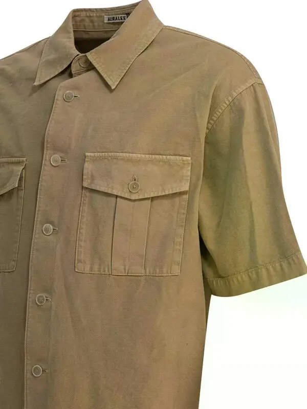 Auralee Double-pocket Cotton Shirt