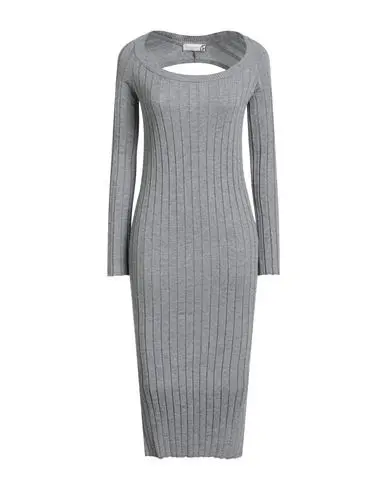 HAVEONE Midi Ribbed-knit Bodycon Dress - Grey