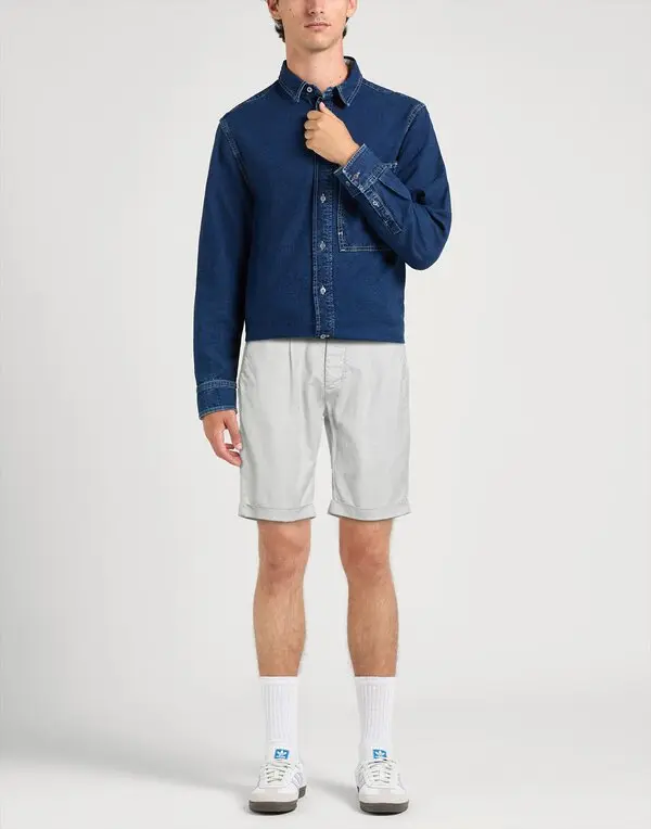 LIU •JO MAN Cotton Elastane Jacquard Casual Shorts