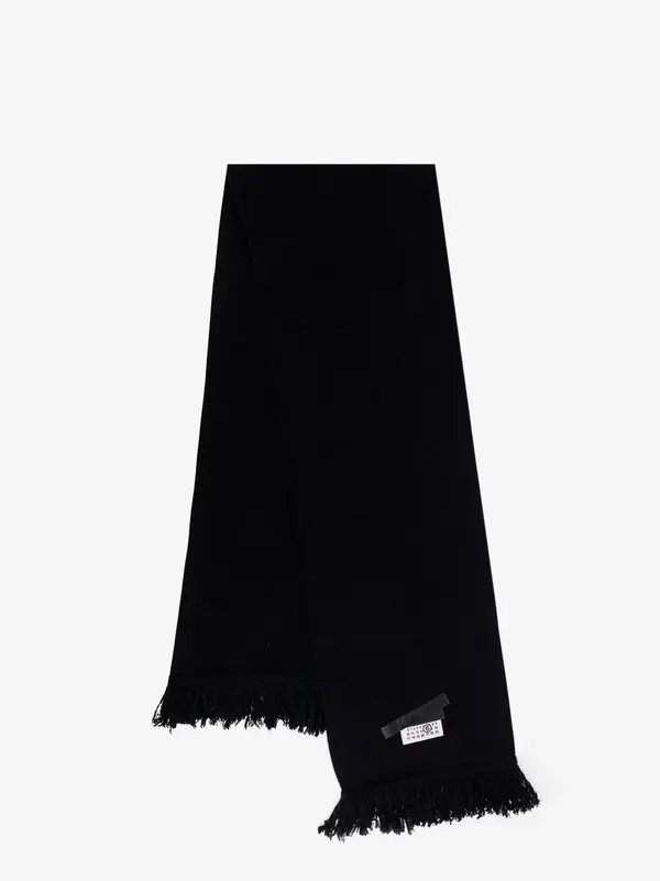 MAISON MARGIELA Wool Blend Scarf - Black