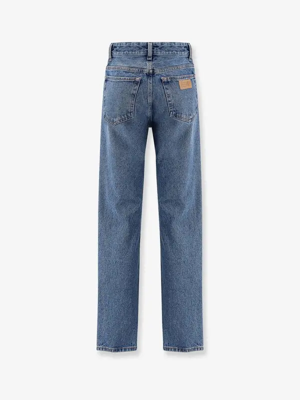 MAISON MARGIELA Straight Leg Jeans With Reverse Pockets