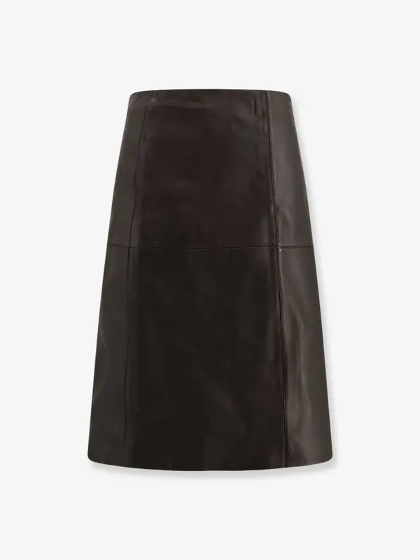 Soeur Gwen Leather Midi Skirt